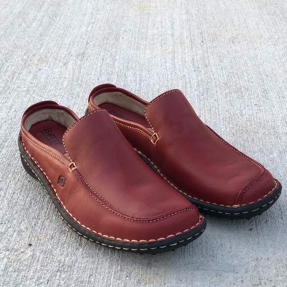 Born | Shoes | Womens 75 Born Handcrafted Red Leather Slip On | Poshmark